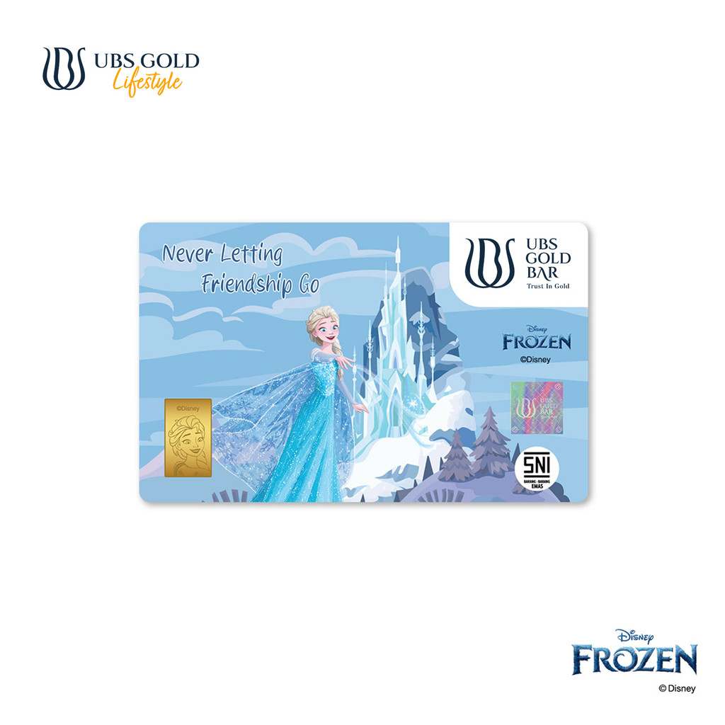 Jual UBS Gold Logam Mulia Disney Frozen Elsa 1 Gr | Shopee Indonesia