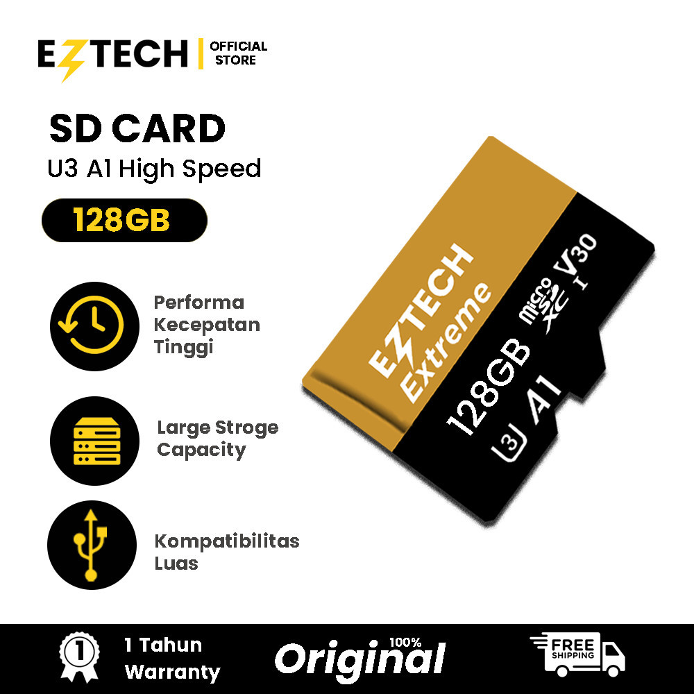 Jual EZTECH MALL HighSpeed Memory Card HP Kartu Memori 32GB/64GB/128GB ...