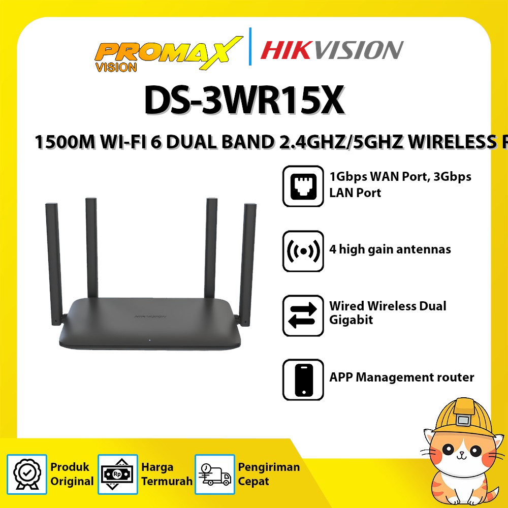 Jual HIKVISION DS-3WR15X 1500M WI-FI 6 DUAL BAND 2.4GHZ/5GHZ WIRELESS ...