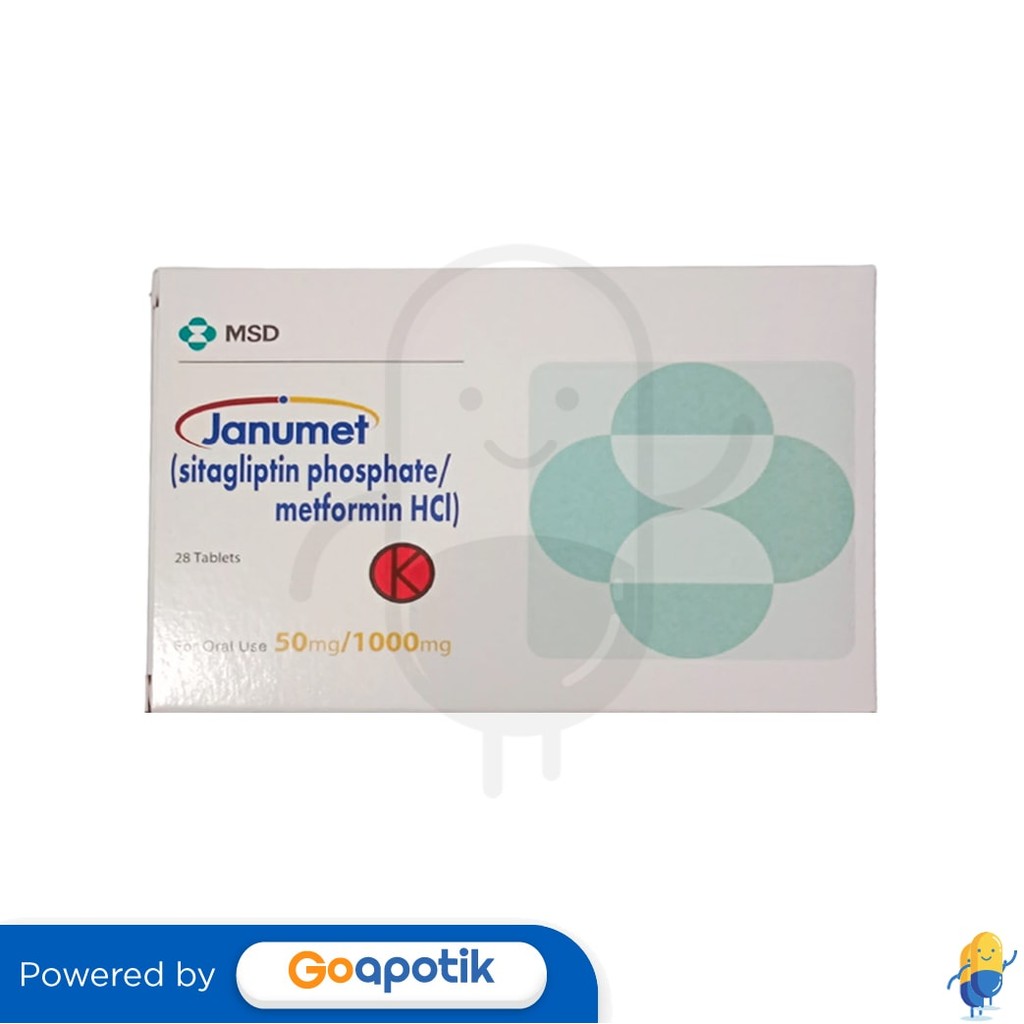 Jual Janumet 50 Mg / 1000 Mg Box 28 Tablet | Shopee Indonesia