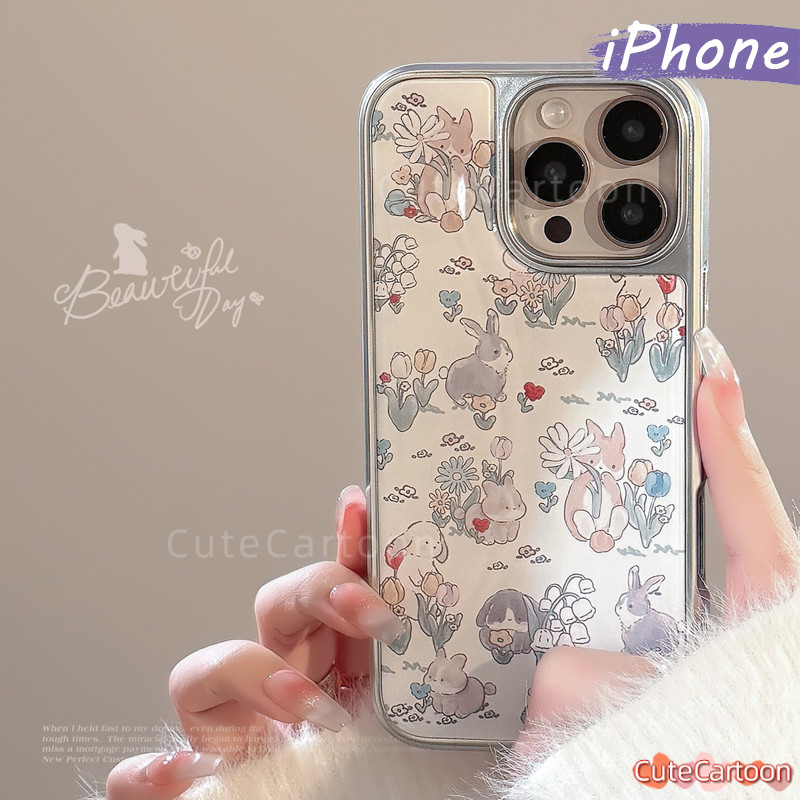 Jual Ins Rabbit Bling Bling Hologram Case hp iPhone 16 13 15 11 12 11 ...
