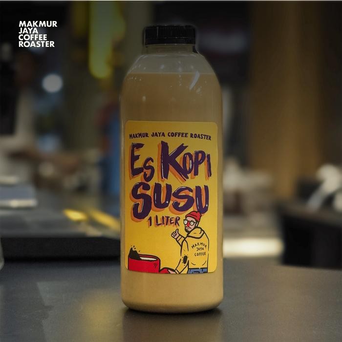 Jual ES KOPI SUSU MAKMUR - 1LITER | Makmur Jaya Coffee Roasters - Fresh Milk, No Additional ...
