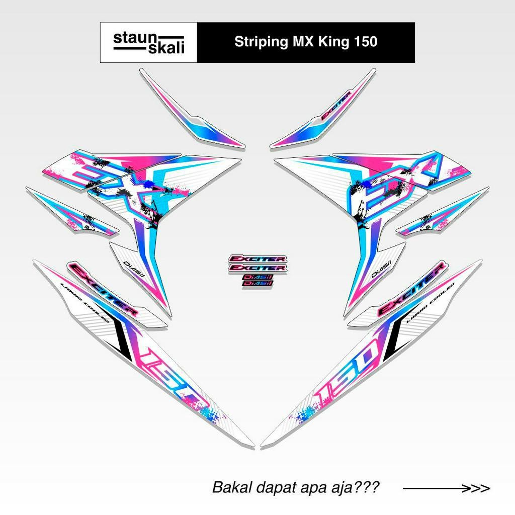 Jual Striping MX King 150 Y15ZR Variasi (48) Sniper Exciter GP Malaysia ...