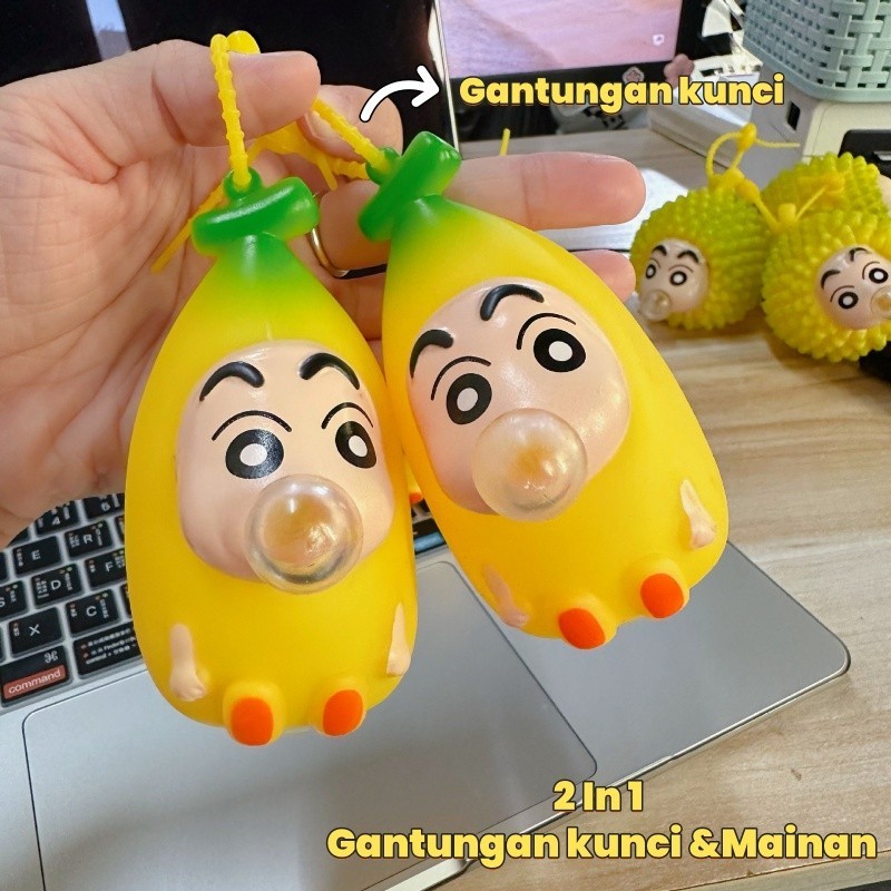 Jual Crayon Shinchan Stress Relief Toy/Crayon Shinchan Gantungan Kunci ...