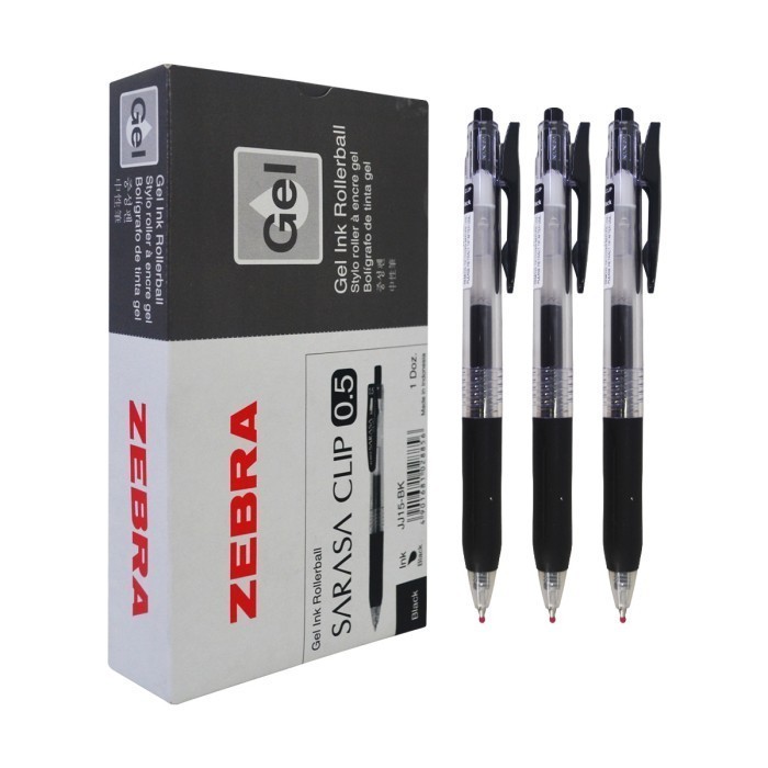 Jual Ballpoint Pulpen Pena Zebra Sarasa Clip JJ-15 Bolpoint Gel 0.5mm/0 ...