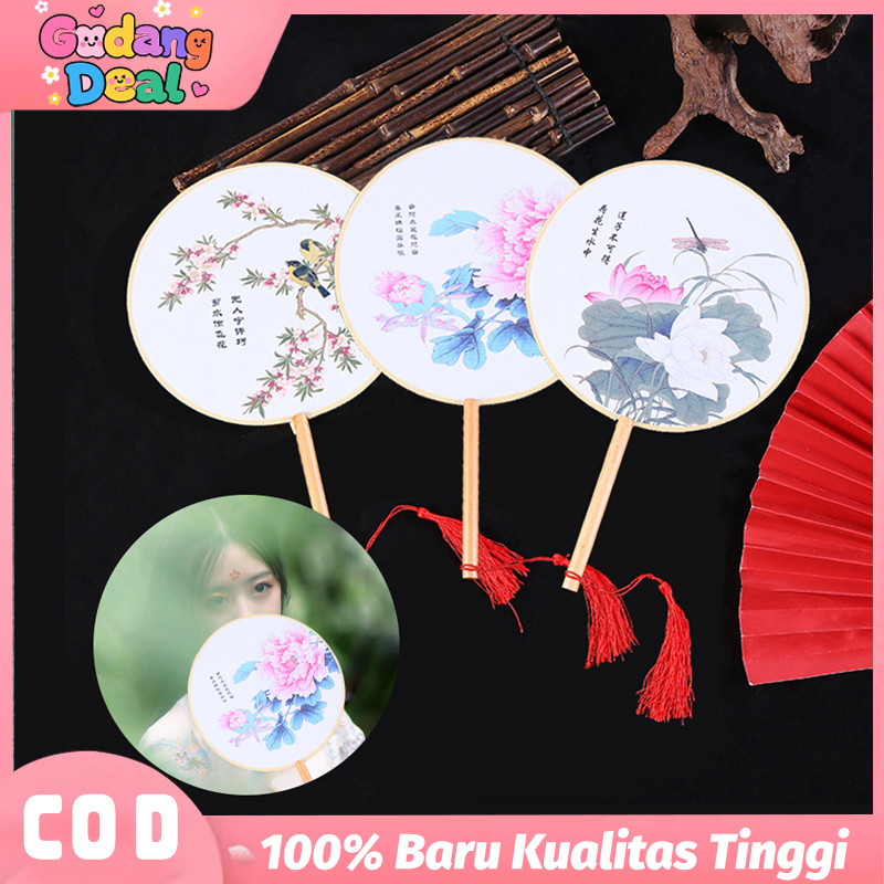 Jual Kipas Kain Bulat Premium Import Kipas Gaya China Kuno Kipas Buat ...