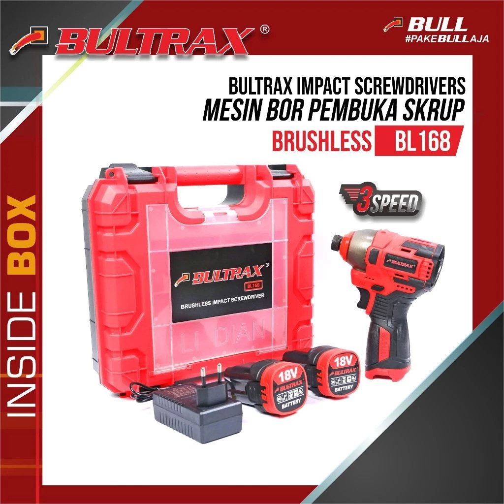 Jual Impact Screwdriver BRUSHLESS / Mesin Bor Pembuka Skrup BL168 ...