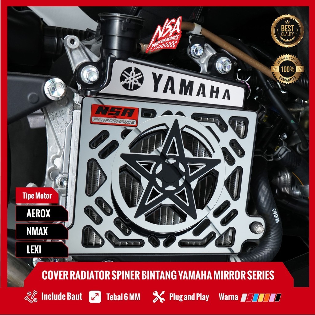 Jual NSA PAKETAN COVER RADIATOR SPINER BINTANG MIRROR NMAX AEROX LEXI ...