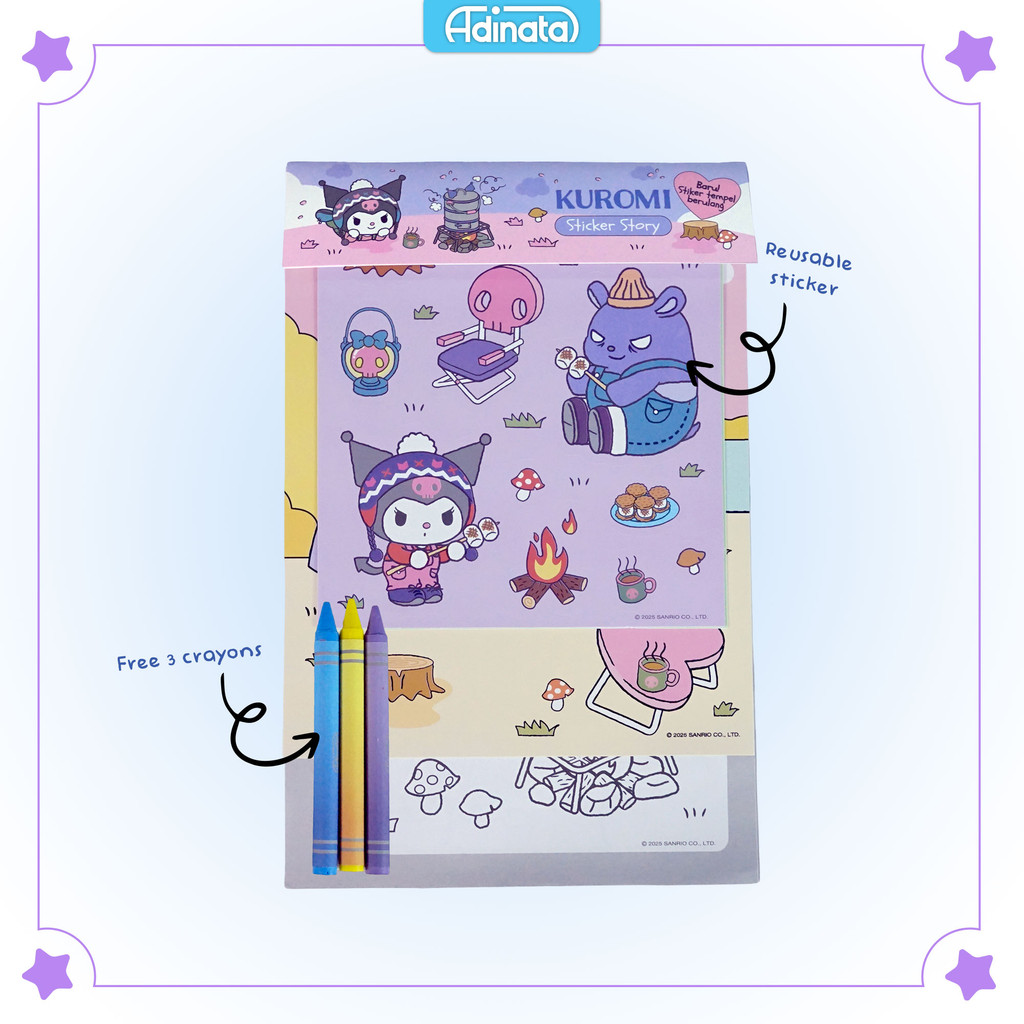 Jual Kuromi Sticker Story Book 2532-6703 - Adinata / Stiker | Shopee ...