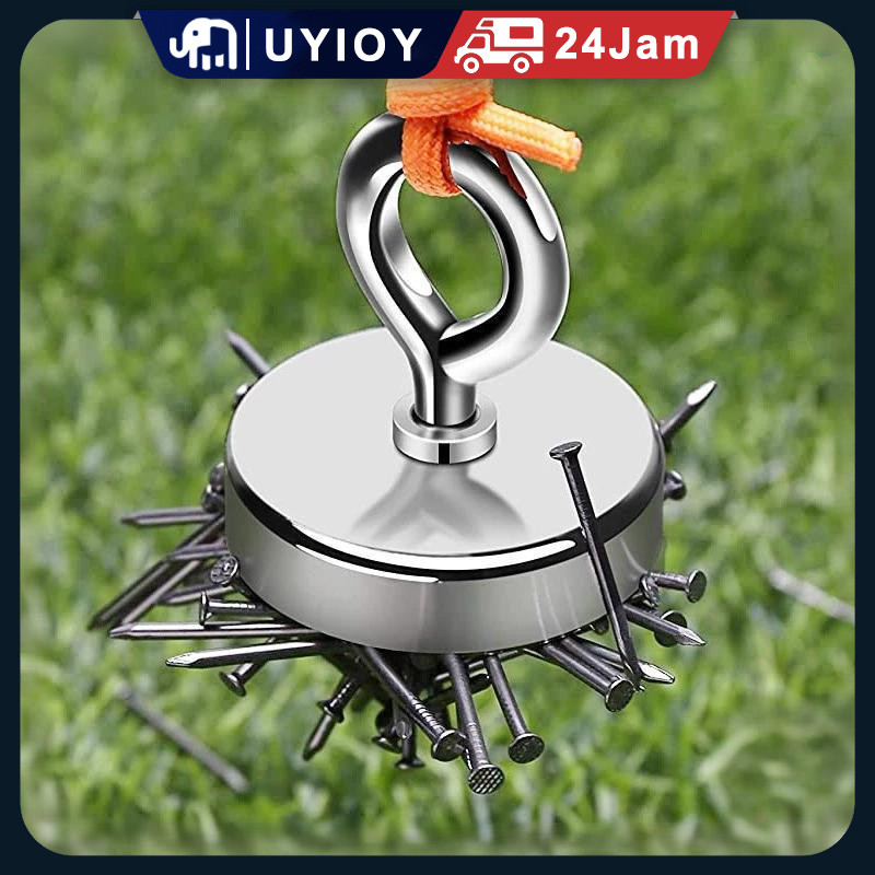 Jual Magnet Neodymium Strong Bulat 42mm/ Magnet Neodymium Hook Bulat ...
