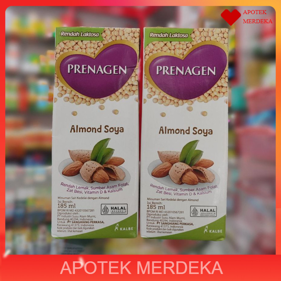 Jual Prenagen Uht Almond Soya 185 Ml | Shopee Indonesia