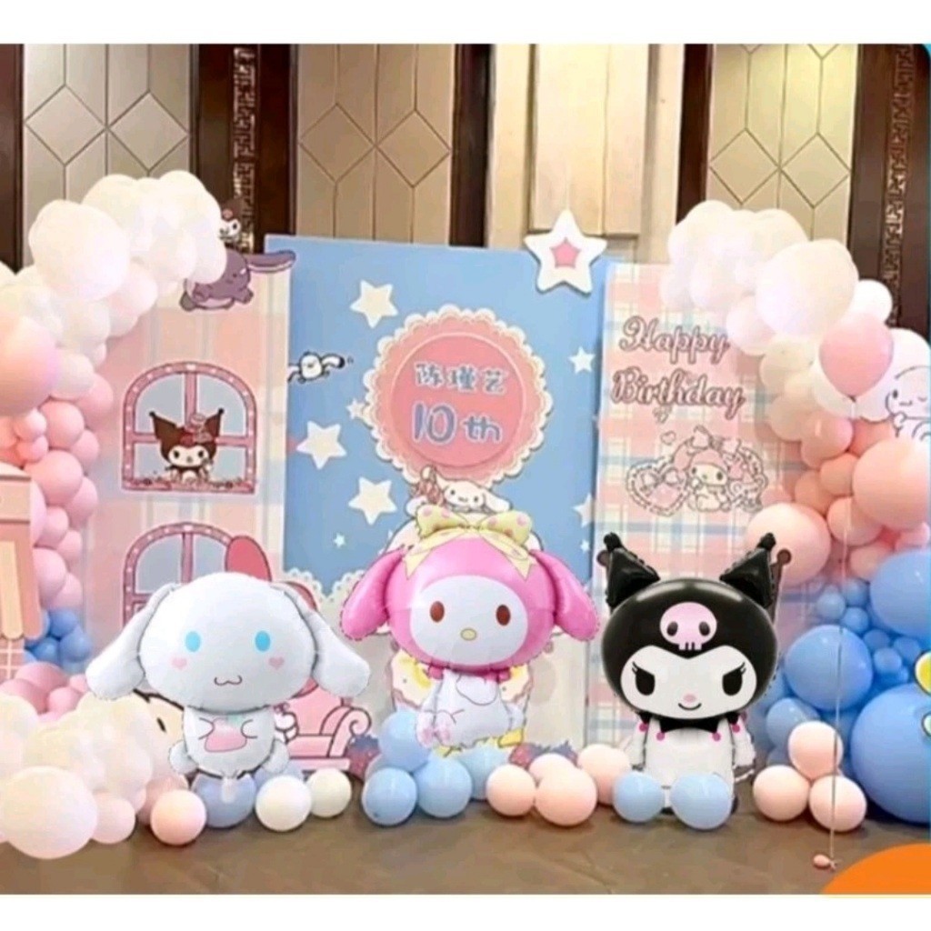 Jual KKL Balon Foil Karakter SANRIO - Kuromi Melody Hello Kitty ...