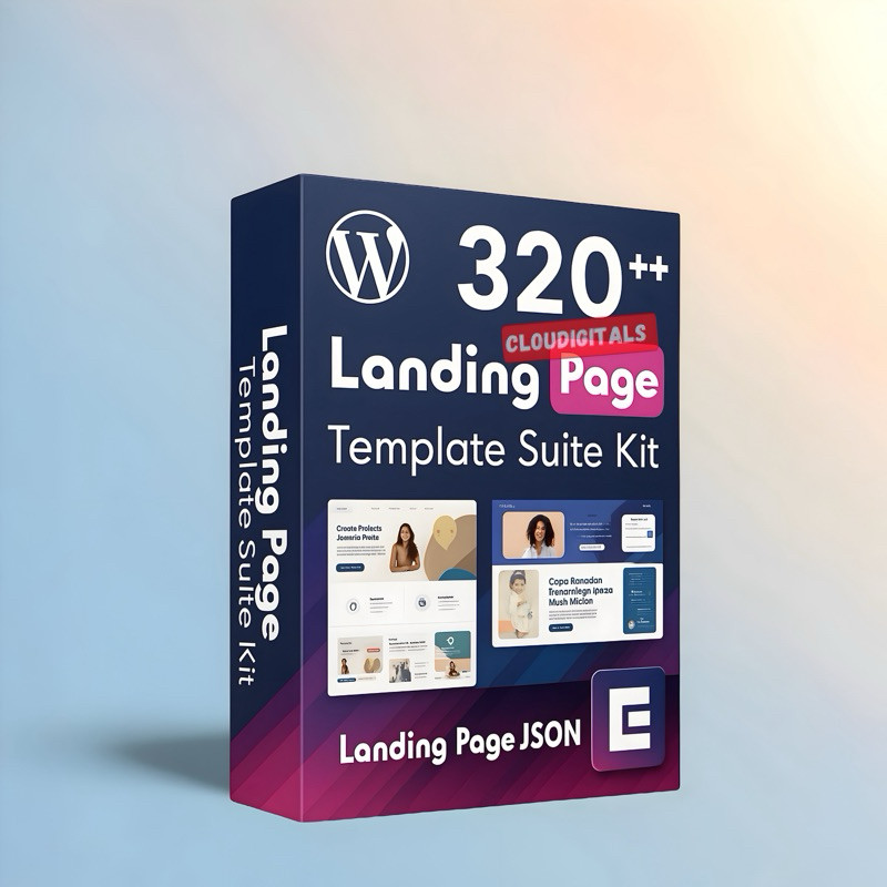 Jual 320++ Template LANDINGPAGE Suite Kit JSON Elementor - Website ...