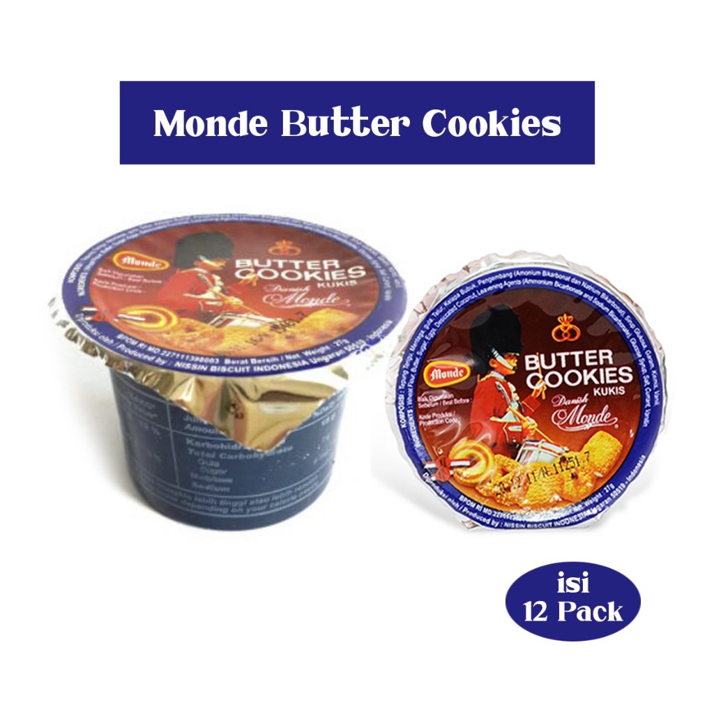 Jual Biskuit monde butter cookies pack 12x27gr | Shopee Indonesia