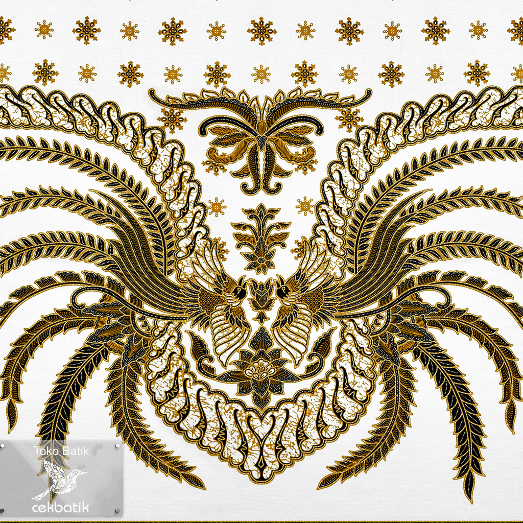 Jual Motif Burung Merak SOGAN Jawa Modern Spesial Ukuran Lebih Panjang ...