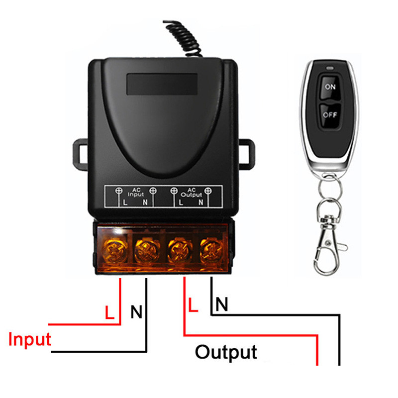 Jual Remote Kontrol Relay Switch Control Wireless 433 Mhz Supply 220V ...