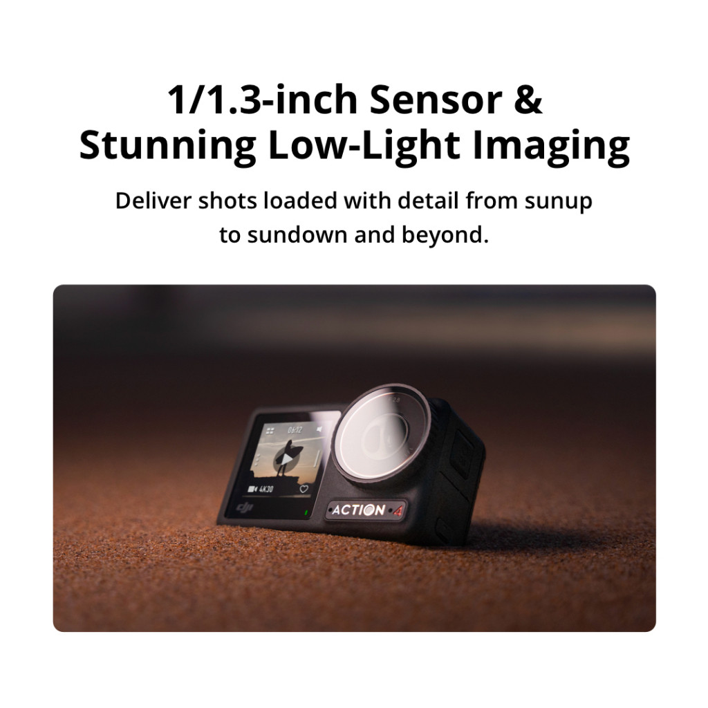 Jual DJI Osmo Action 4 - Action Camera 1/1.3-inch Sensor & Stunning Low ...