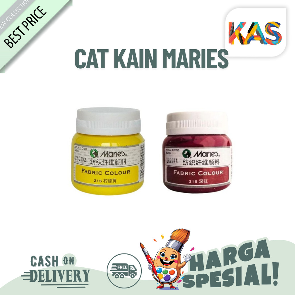 Jual Cat Kain Maries Fabric Colour A-1050 - 50 ML/ Banyak Pilihan Warna ...