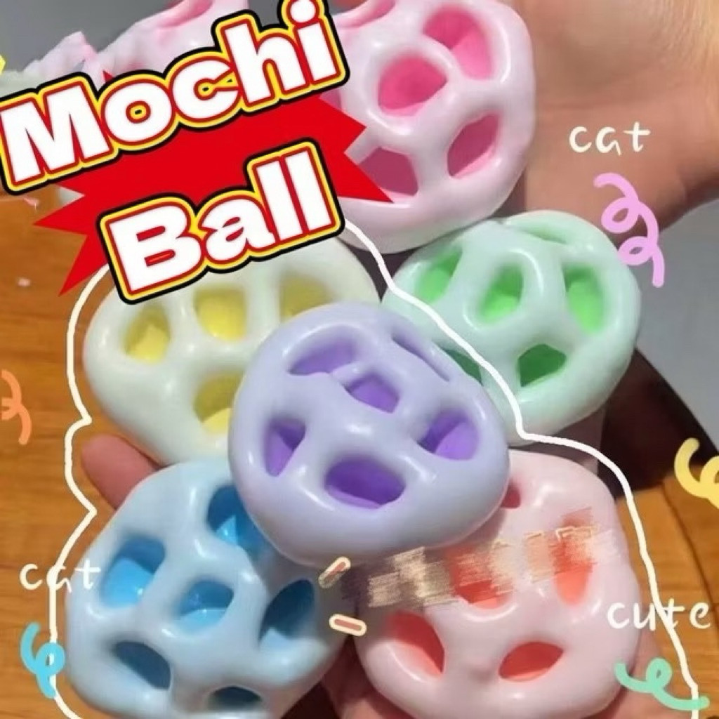Jual [4D] Squishy Mochi Ball Mainan Squishy Antistress Squishy Lucu ...