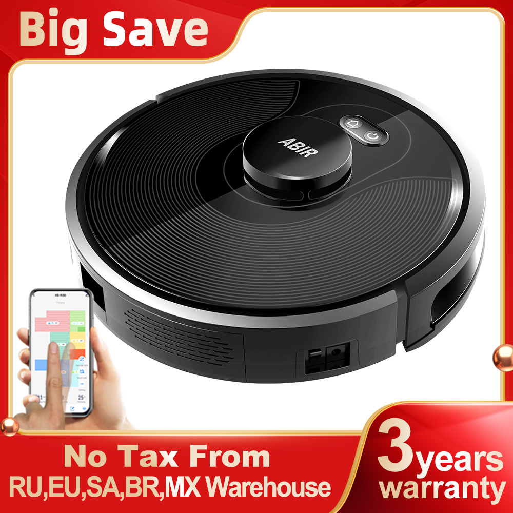 Jual Robot Vacuum Cleaner ABIR X8,Laser Lidar,6500pa Suction,Multi-Floor Map,UV Lamp,TOF Wisdom ...