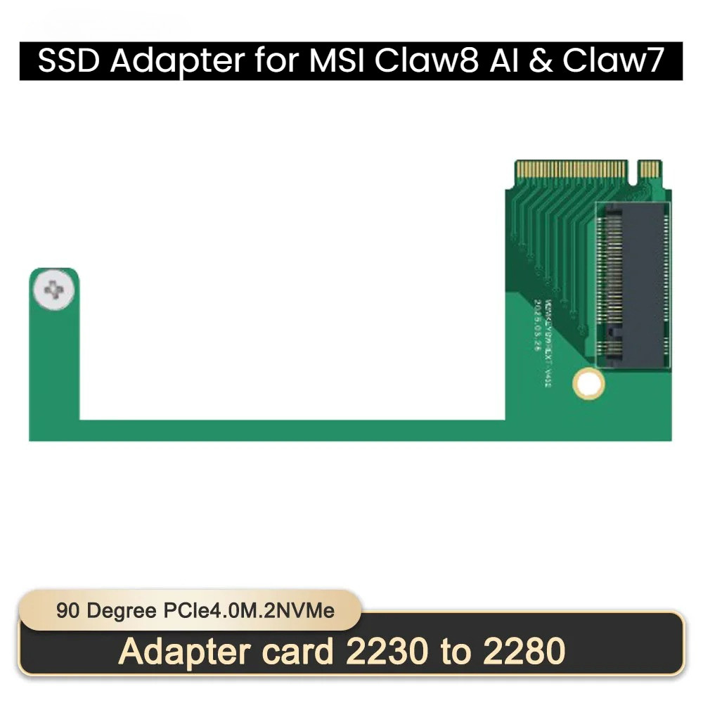 Jual MSI Claw 8 Ai+ SSD NVMe 2230 to 2280 Extension Converter Adapter ...