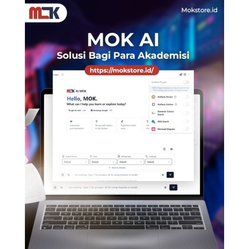 Jual MOK AI BRAINTEX KLING AI Version AI Terlengkap Canggih Include Deep Research AI Writer ...