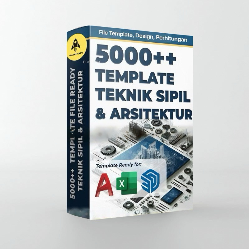 Jual 5000+ Template Teknik Sipil & Arsitektur: Auto Pro siap Pakai ...