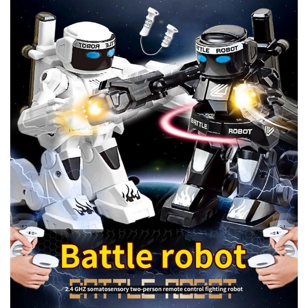 Jual RC Robot Battle Boxing Robot Toy Remote Control Robot 2.4G ...