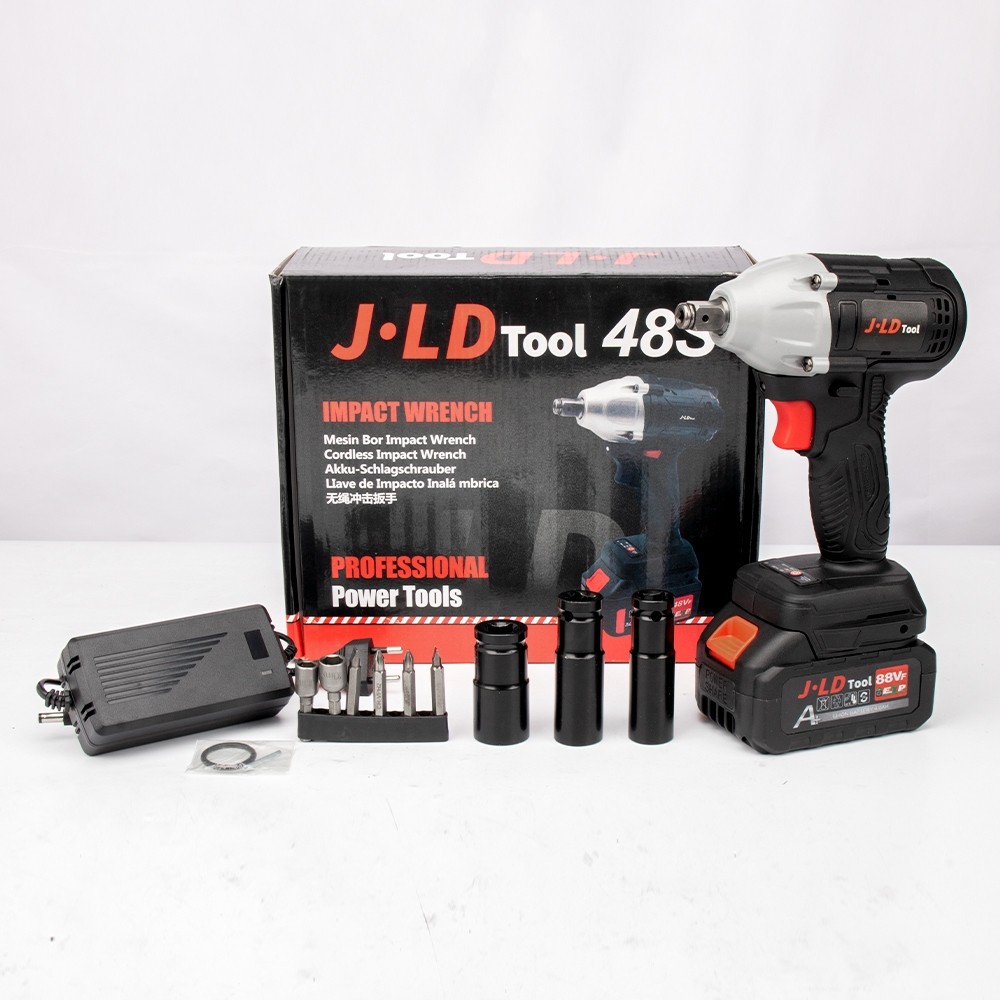 Jual JLD Impact Wrench Cordless 350N.m Brushless Impact Baterai Impact ...