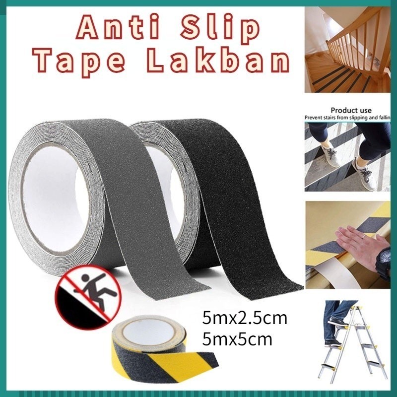 Jual Lakban Anti Slip Untuk Lantai / Anti Slip Tape / Warning Tape /Lakban Tape Anti Licin ...