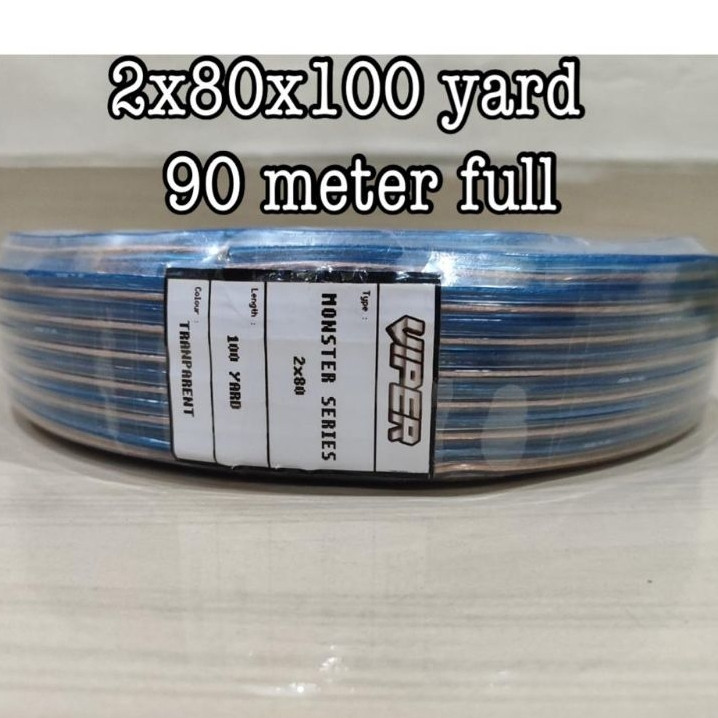 Jual KABEL TRANSPARAN / KABEL AUDIO / KABEL LISTRIK VIPER 90 METER FULL ...
