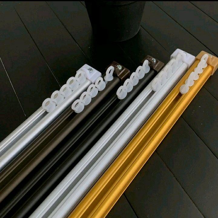 Jual rell kotak besi vitrase dan gorden prisket panjang 50/200 cm besi ...