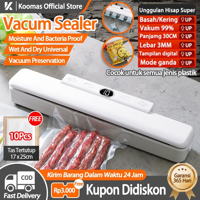 Jual Koomas Vacum Sealer Alat Vakum Makanan / Alat Vacum Makanan Frozen ...