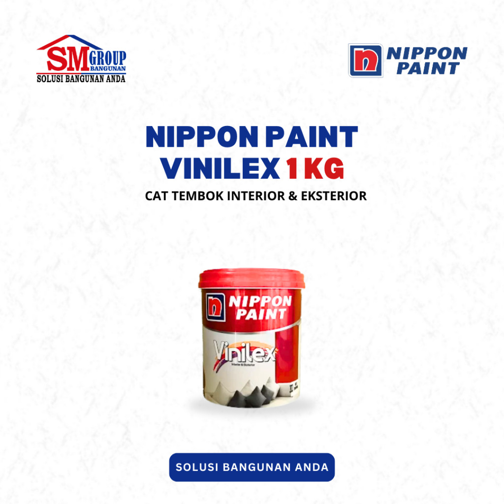 Jual Cat Tembok Nippon Paint VINILEX 1 Kg | Cat Interior dan Eksterior ...