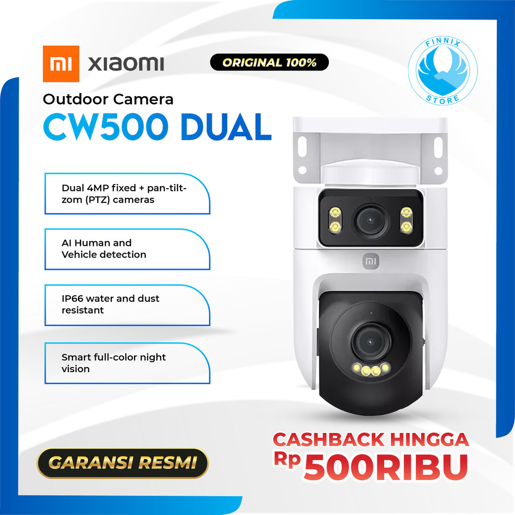 Jual Xiaomi Mi CW500 Dual Id Smart IP Camera CCTV Wifi Outdoor Indoor ...