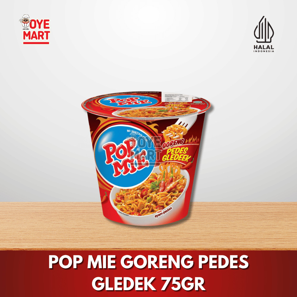 Jual POP MIE GORENG PEDES GLEDEK 75GR | Shopee Indonesia