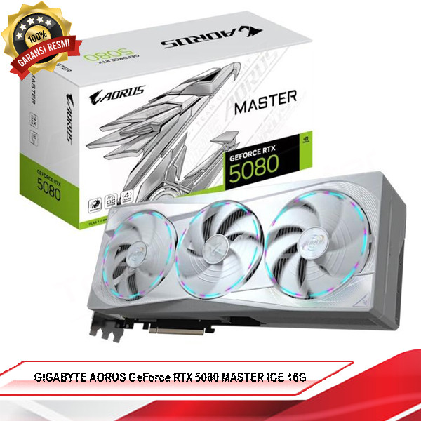 Jual GIGABYTE AORUS GeForce RTX 5080 MASTER ICE 16G | VGA Gaming RTX ...
