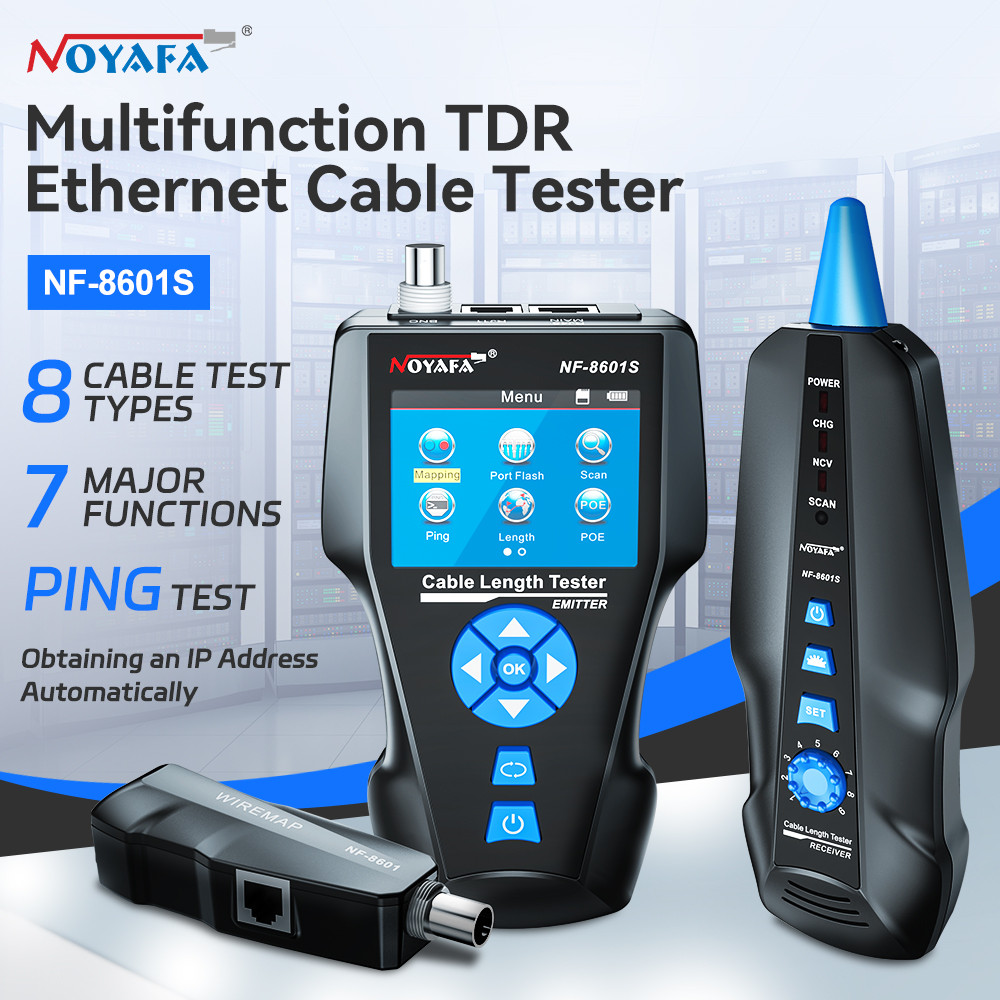 Jual NOYAFA Network Cable Tester NF-8601S Cable Tracker Anti ...