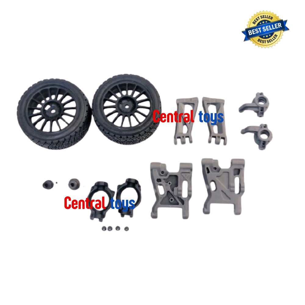 Jual part rc RLAARLO motor gir dudukan stir ban plus velg lengan ayun ...