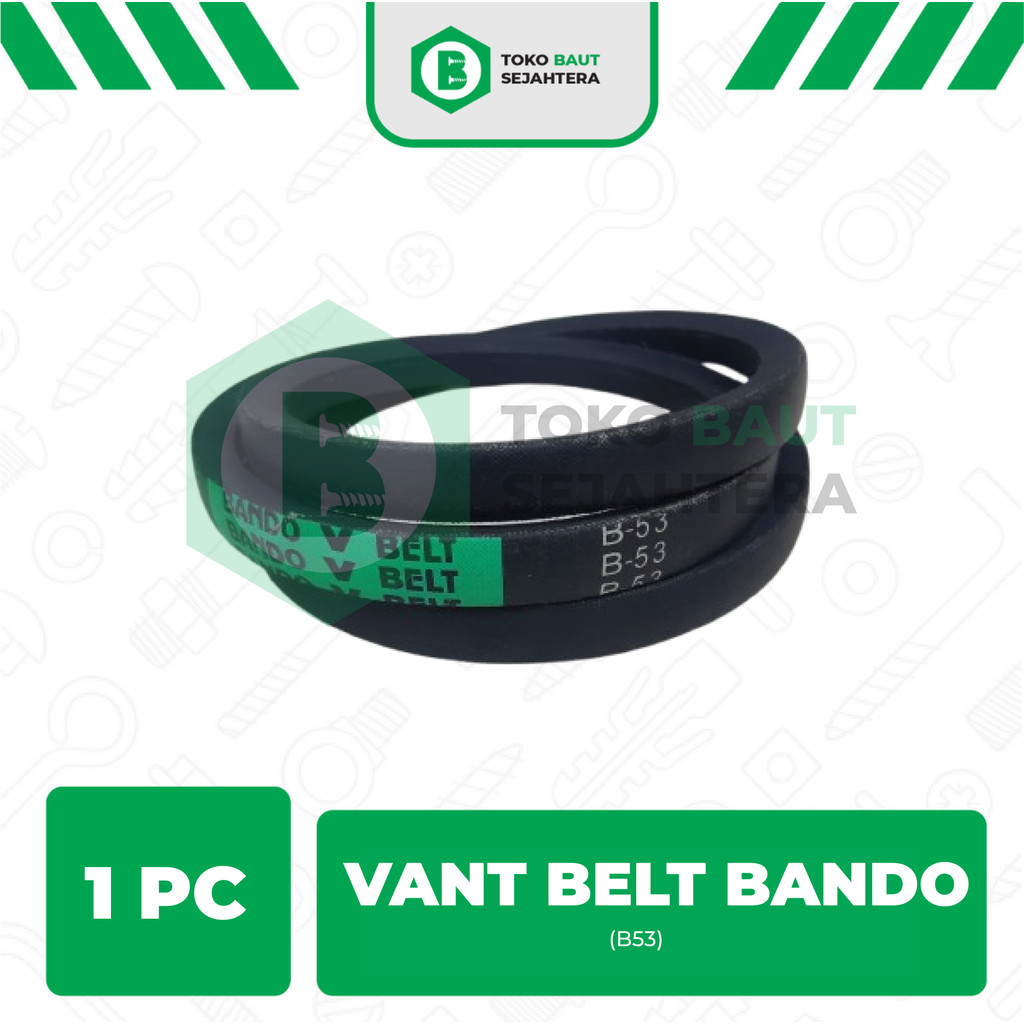 Jual VANT-VAN-FAN-TALI-BELT V-BELT-BEL-KIPAS B 53 B53 B-53 BANDO ...