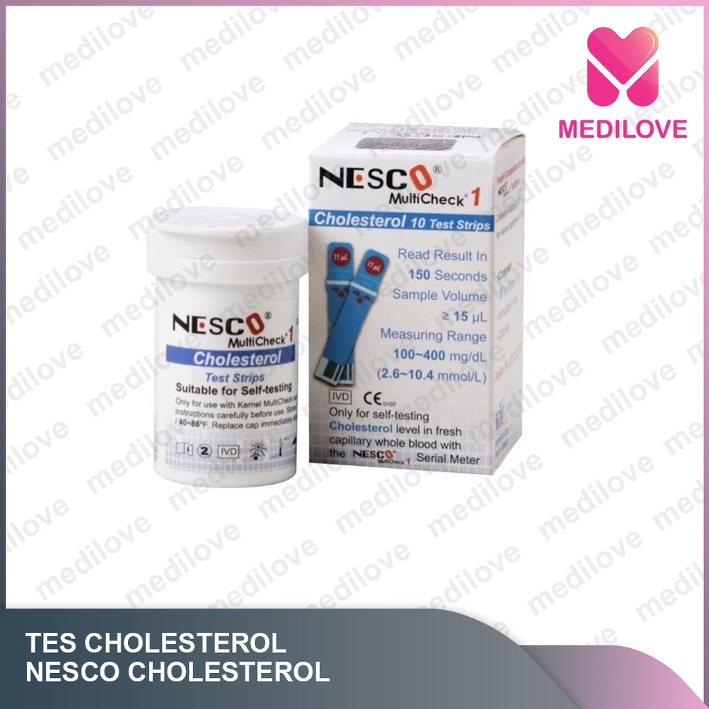 Jual Nesco Strip Cholestrol refill / Cek Kolestrol Lemak / Nesco ...