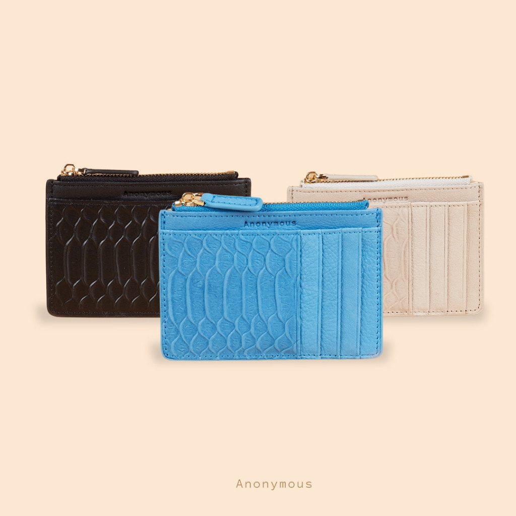 Jual Anonymous Jette Card Holder Python Embossed (Card Holder Kulit) | Shopee Indonesia