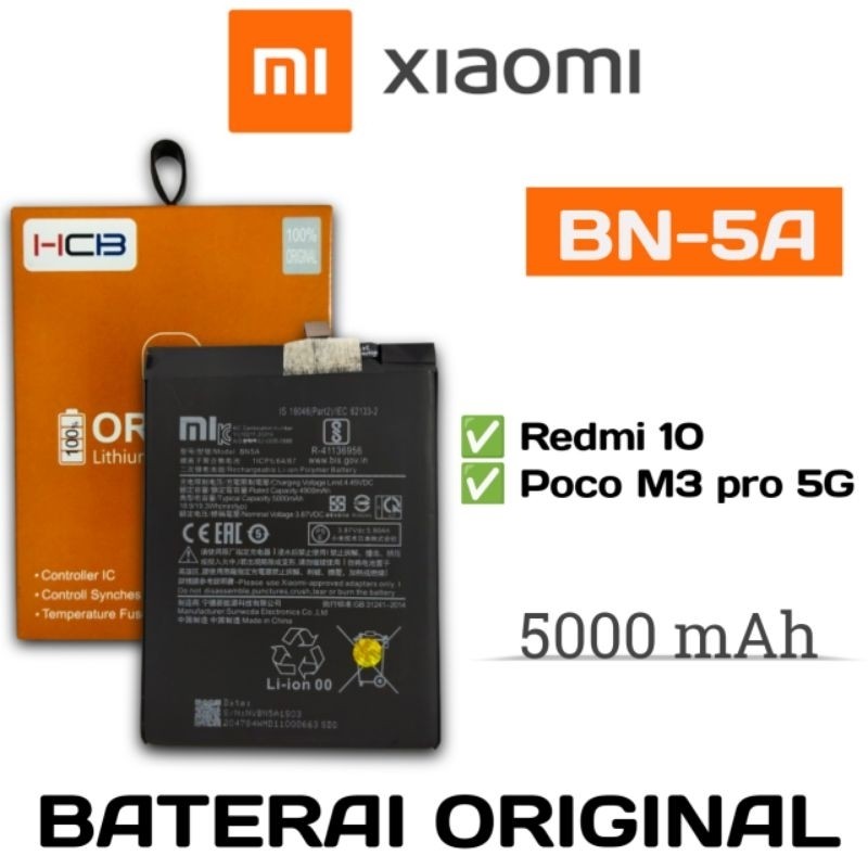 Jual [SALE] Batre Baterai Xiaomi BN5A Original 100% Redmi 10 Pocophone ...