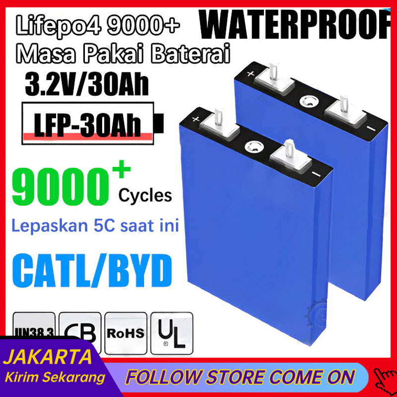 Jual 【 CATL 200AH Baterai】FREE BMS Barang baru Baterai Lifepo4 Baterai Surya Kekuatan Besar 3.2V ...