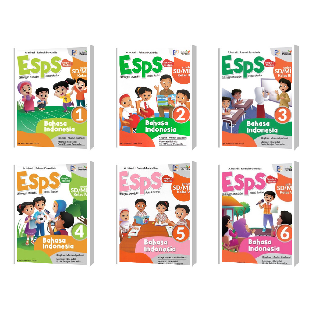 Jual Buku ESPS BAHASA INDONESIA Kelas 1 2 3 4 5 6 SD/MI Ku-Mer | Shopee Indonesia