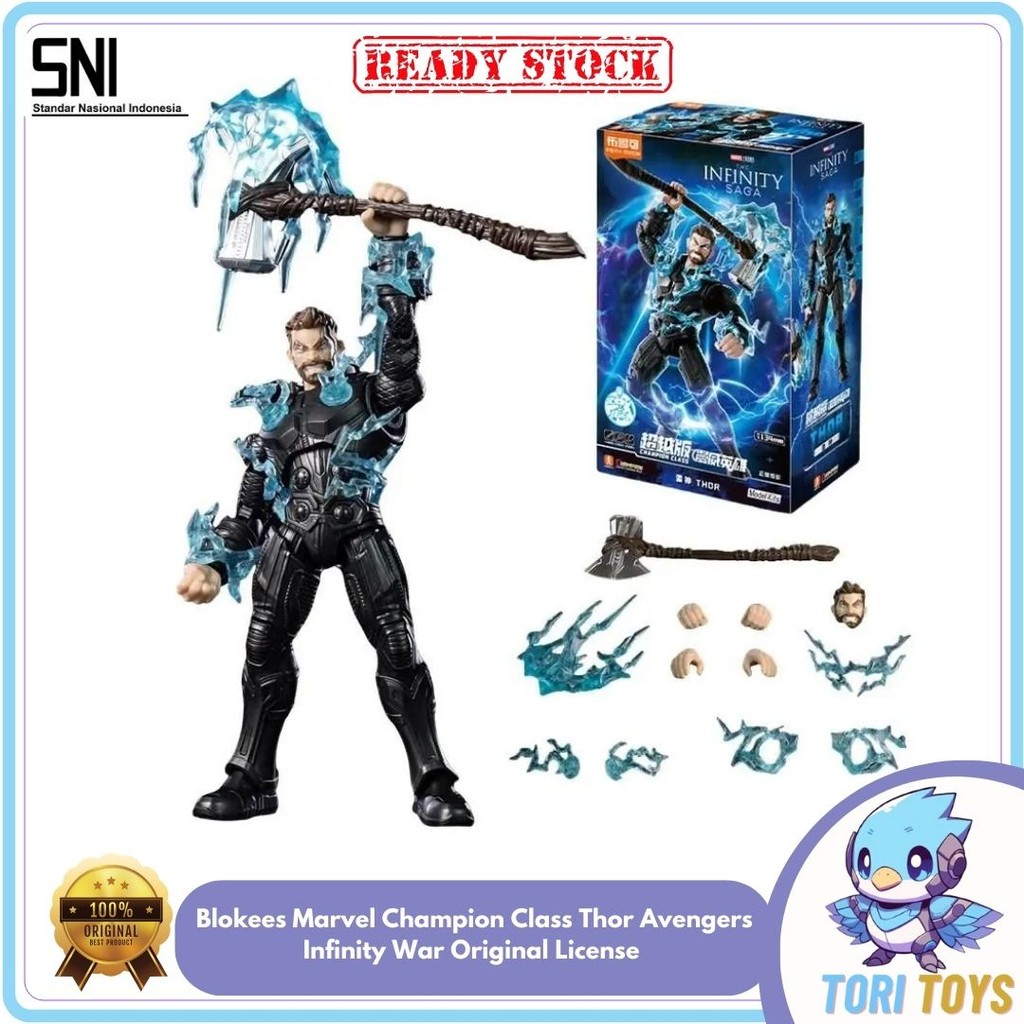 Jual Blokees Marvel Champion Class Thor Avengers Infinity War Saga ...
