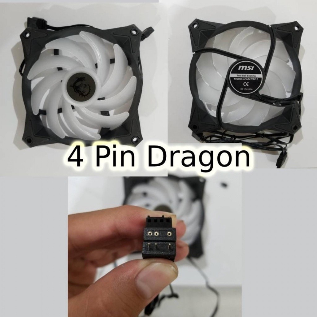Jual MSI Addressable RGB ARGB Fan RGB Two Ball Bearing 12cm FanCO ...