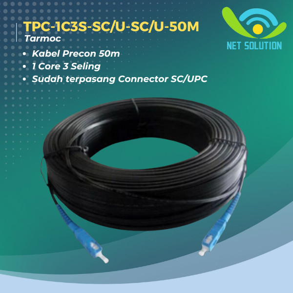 Jual Kabel FO Precon 50 Meter | Fiber Optic Preconnectorized Dropcore ...