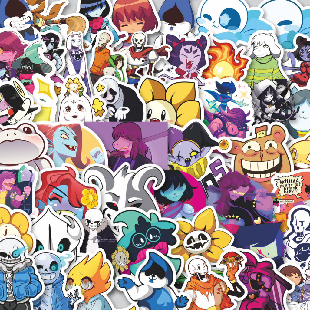 Jual Stiker Cutting Pack Stiker Kartun Undertale and Deltarune Isi ...