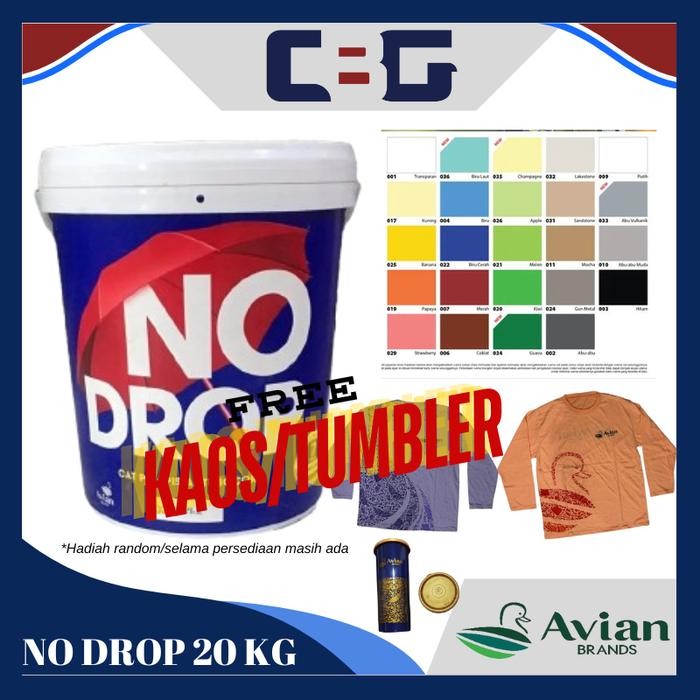Jual NO DROP WATER PROOFING WARNA 20 KG - TF LGS, 002-ABU-ABU | Shopee ...